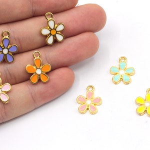 Flower Charms - Etsy