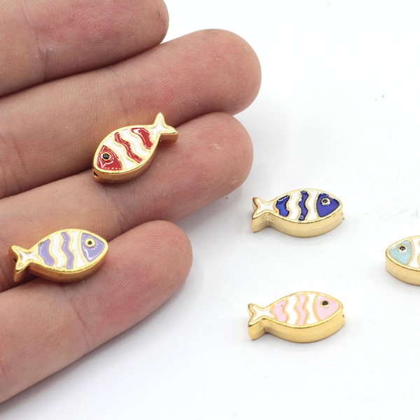 Enamel Fish - Etsy