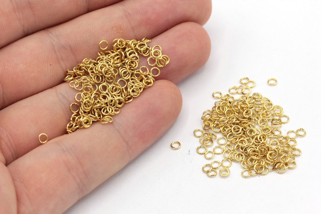 24 Ga 3mm Brass Jump Ring, Open Jump Ring, Brass Connector, Bulk Jump ...
