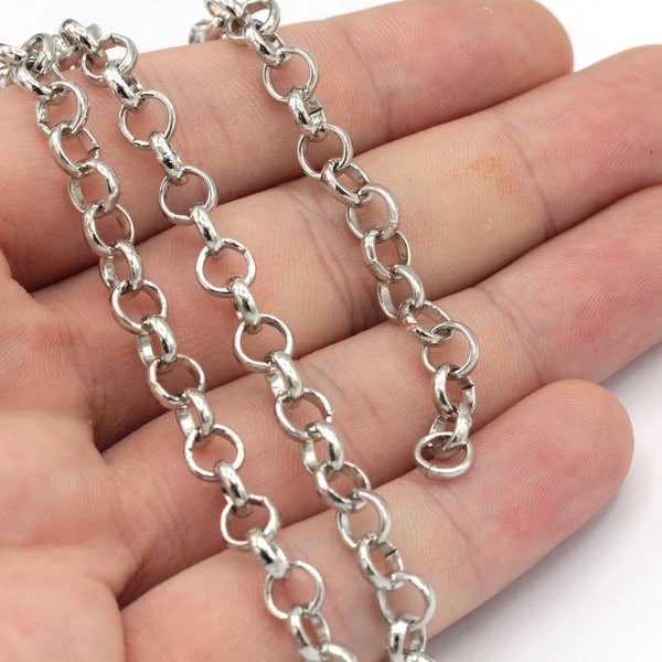 Rolo Chain Silver - Etsy