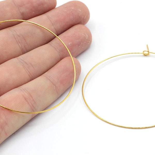 Large Gold Hoop Earrings - Etsy
