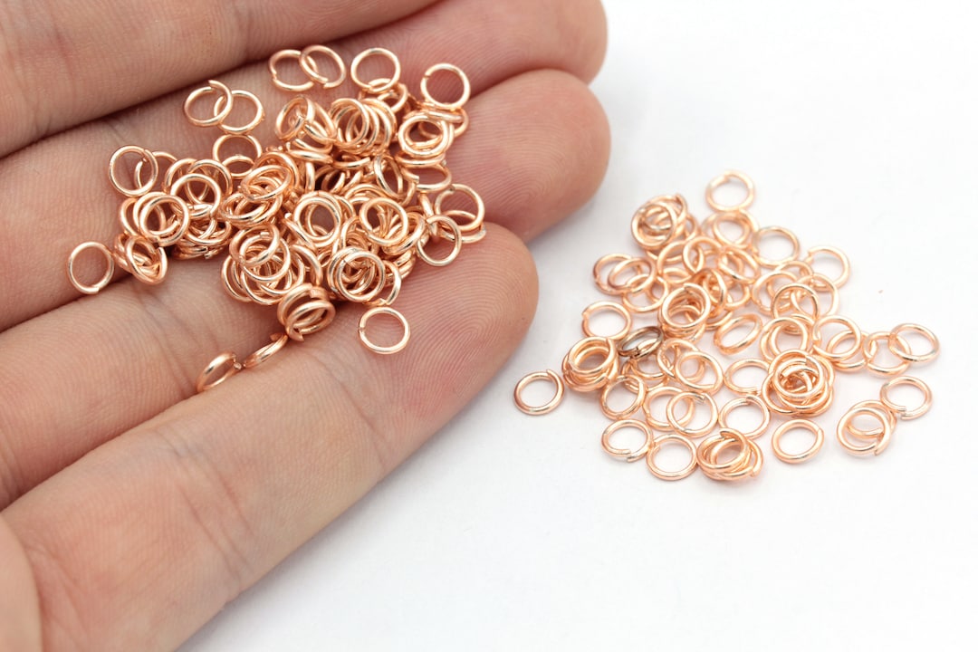20 Ga 6mm Rose Gold Jump Ring, Open Jump Ring, Rose Connector, Bulk ...