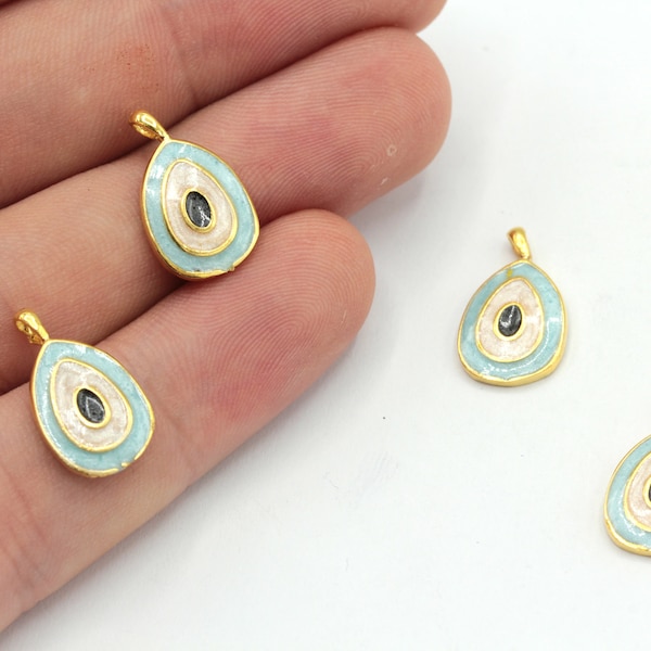 Gold Evil Eye Pendant - Etsy
