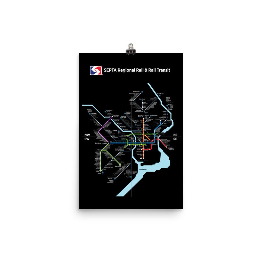 Black Septa Map - Etsy