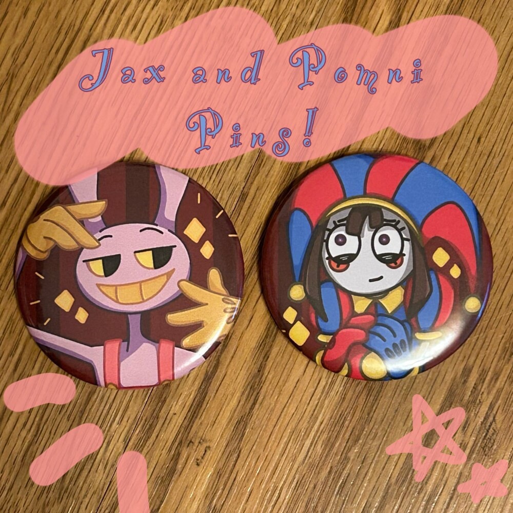 Amazing Digital Circus Pins: Pomni & Jax, 2.25 Inch - Etsy Australia