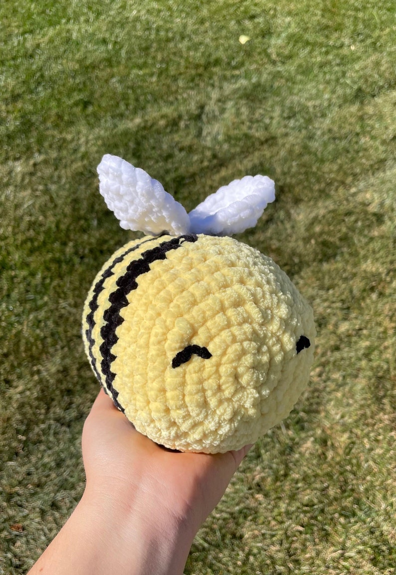 Bumble Bee - Crochet Plushie, Bee, Stuffed Animal, Crochet Bee, Adopt-a ...