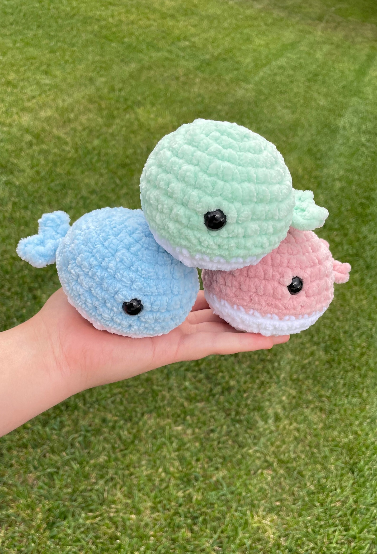 Crochet Whale Plushie Stress Ball, Whale Plushie, Sea Creature, Stress ...