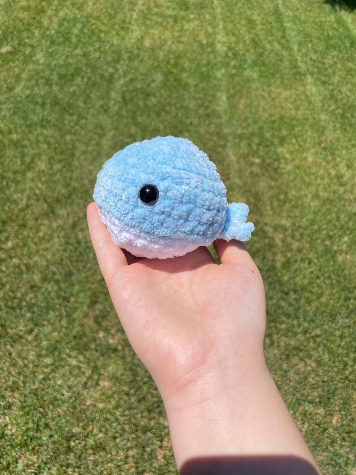 Crochet Whale Plushie Stress Ball, Whale Plushie, Sea Creature, Stress ...