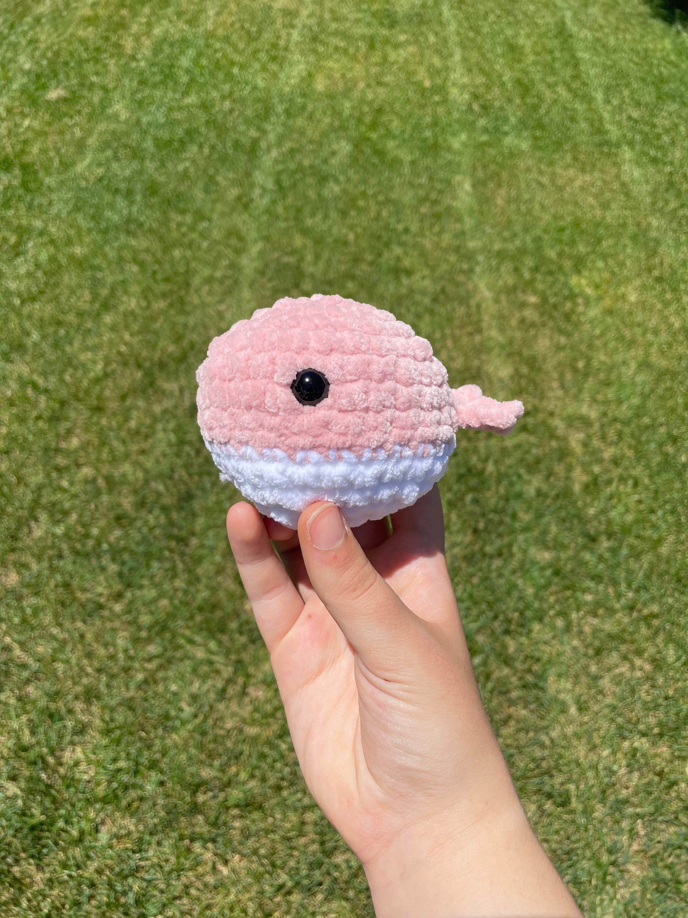 Crochet Whale Plushie Stress Ball, Whale Plushie, Sea Creature, Stress ...