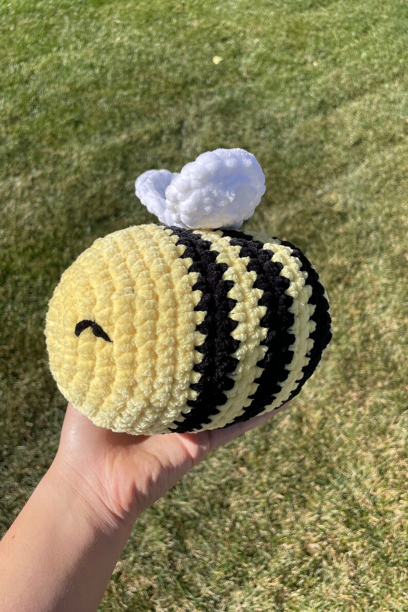 Bumble Bee - Crochet Plushie, Bee, Stuffed Animal, Crochet Bee, Adopt-a ...