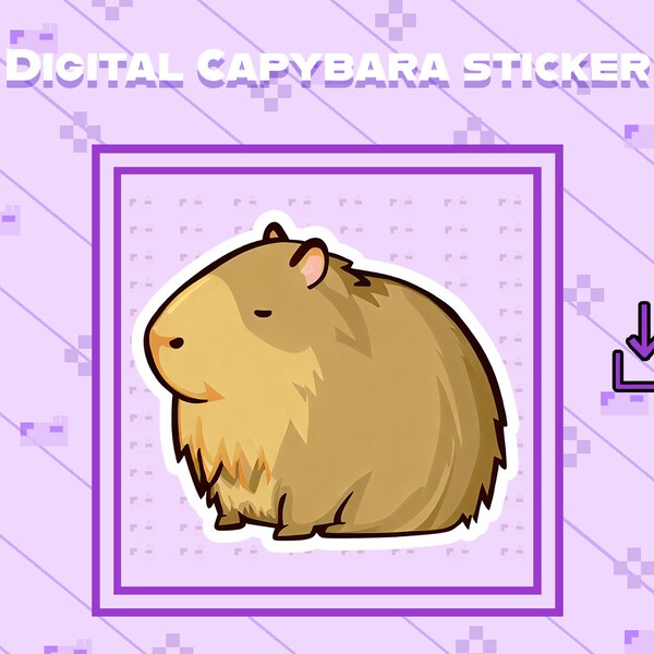 Capybara Printable Stickers - Etsy