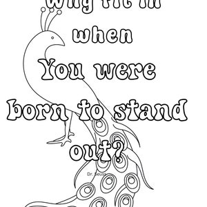 Motivational Quotes Coloring for Kids - Etsy