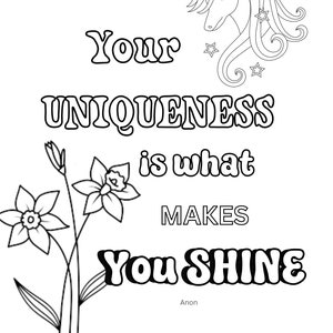 Motivational Quotes Coloring for Kids - Etsy