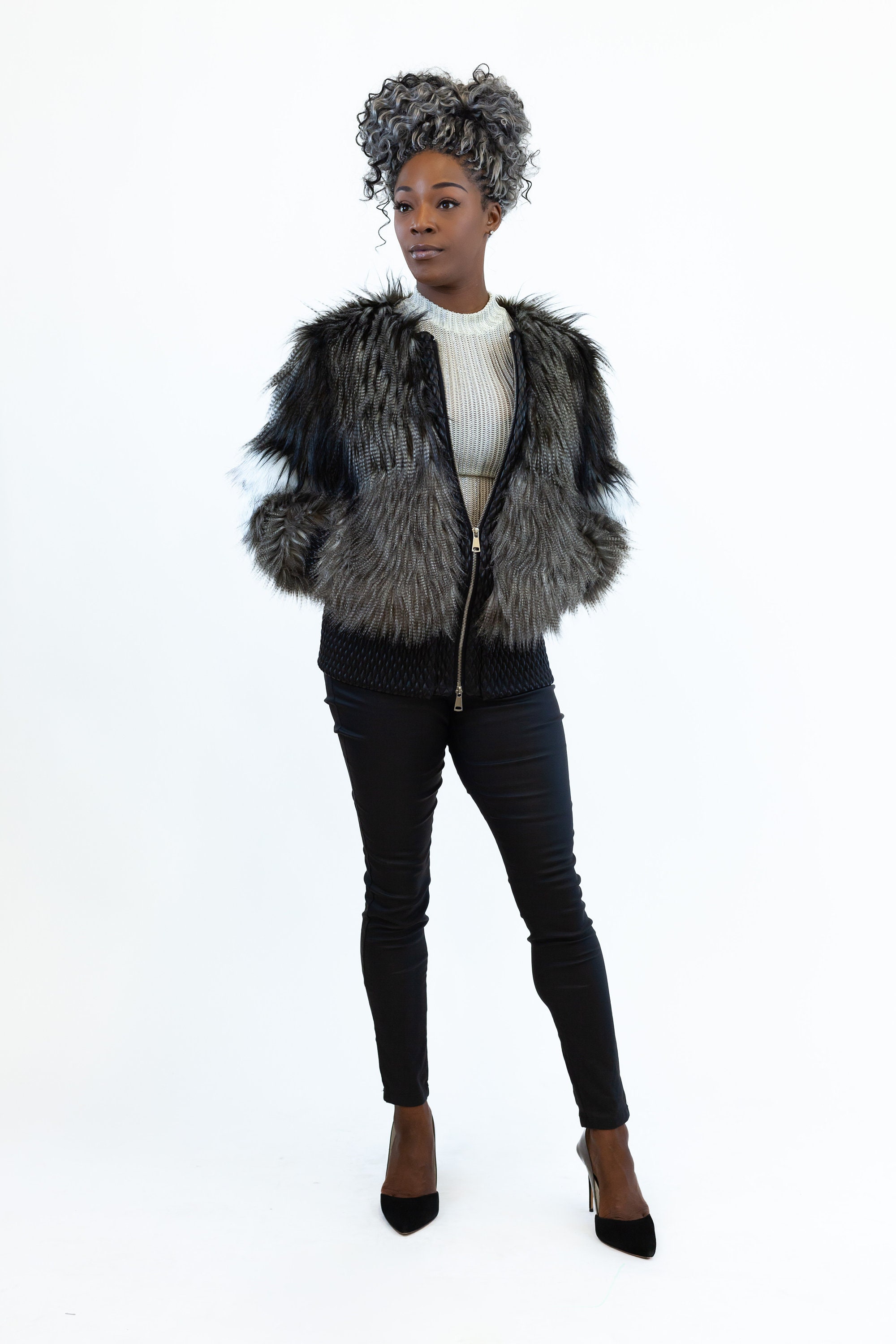 Chocolate Faux Fur Jacket - Etsy