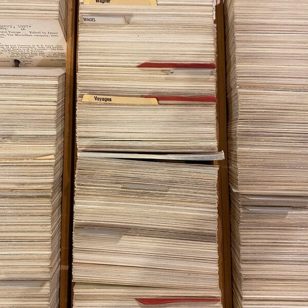 Library Card Catalog - Etsy