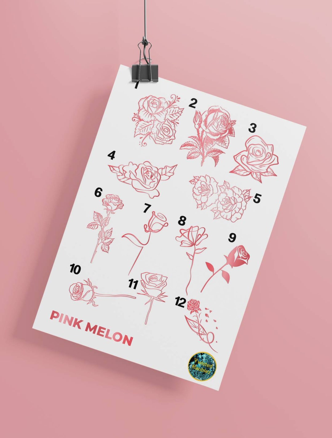 Foil Waterslide Decal - Roses - Flowers & Plants Collection - Physical ...