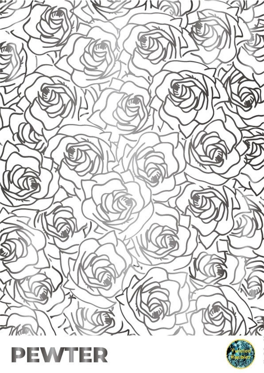 Foil Waterslide - OG Roses - Patterns/wraps - Physical Product - Etsy