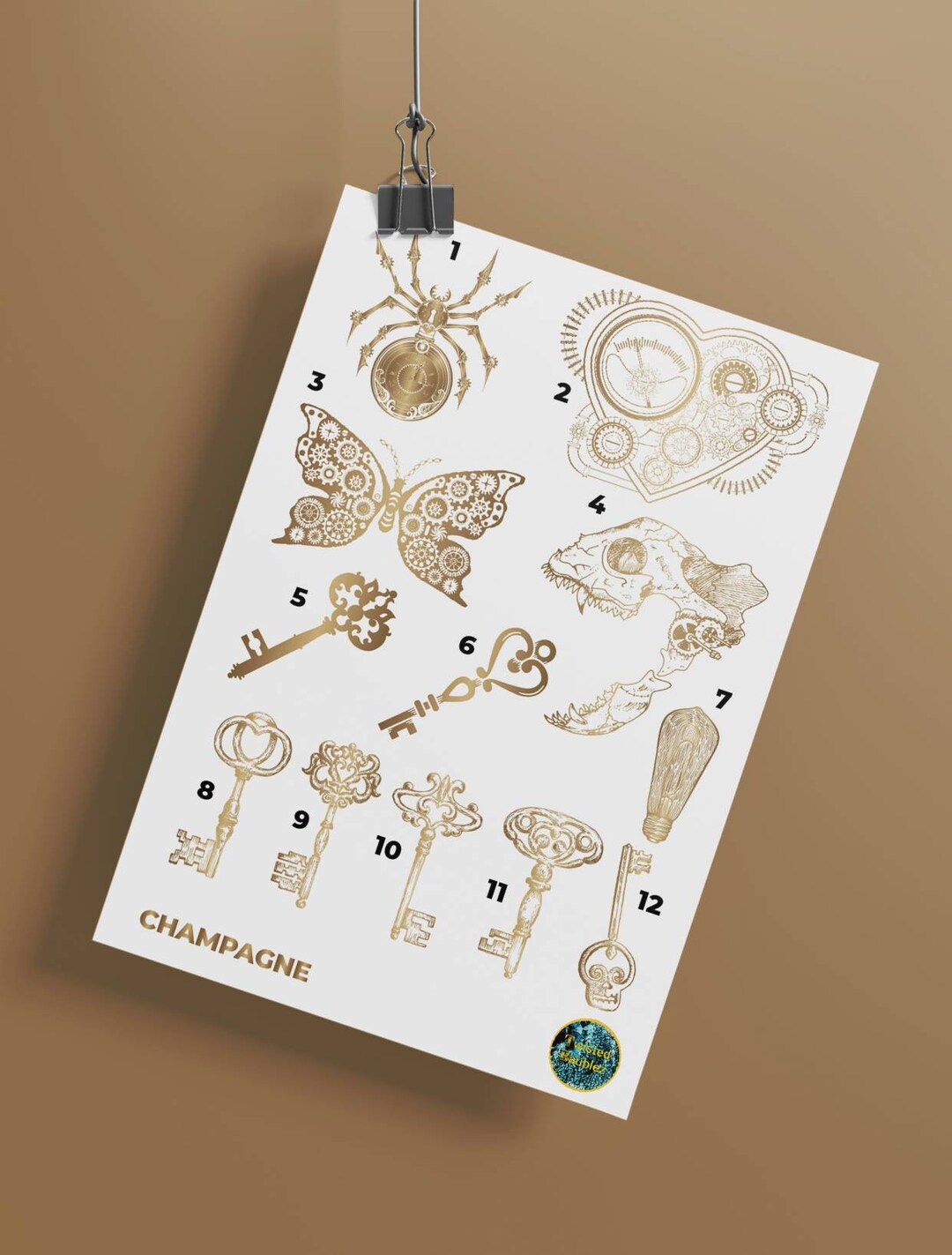 Foil Waterslide Decal - Steampunk 2 - Steampunk Collection - Physical ...