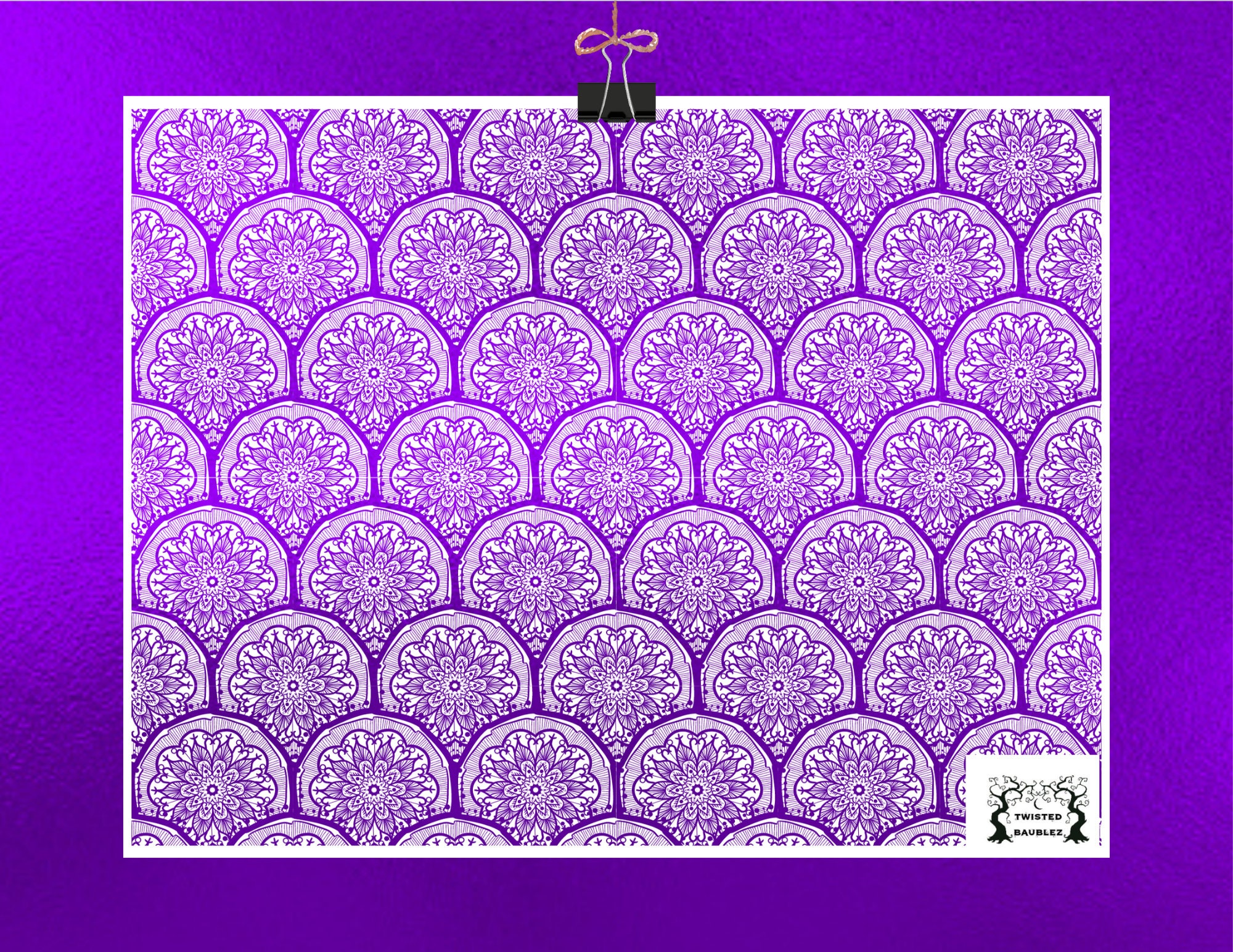 Foil Waterslide Mandala Arch Pattern Patterns/wraps Physical Product - Etsy