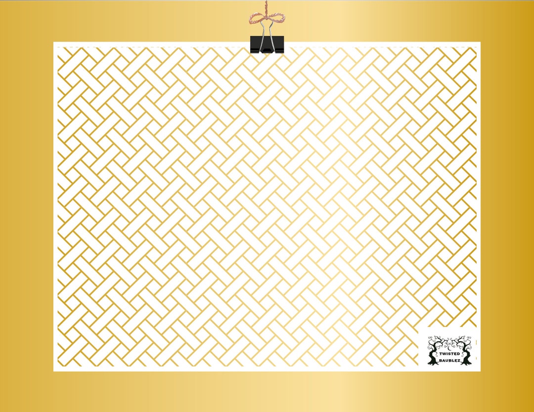 Foil Waterslide Open Weave Pattern Patterns/wraps Physical Product - Etsy