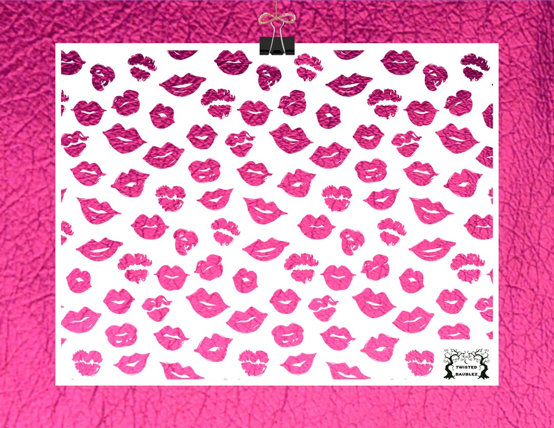 Foil Waterslide - Kissy Lips Pattern - Patterns/wraps - Physical ...