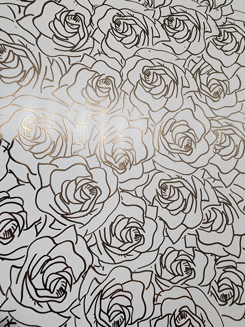 Foil Waterslide - OG Roses - Patterns/wraps - Physical Product - Etsy