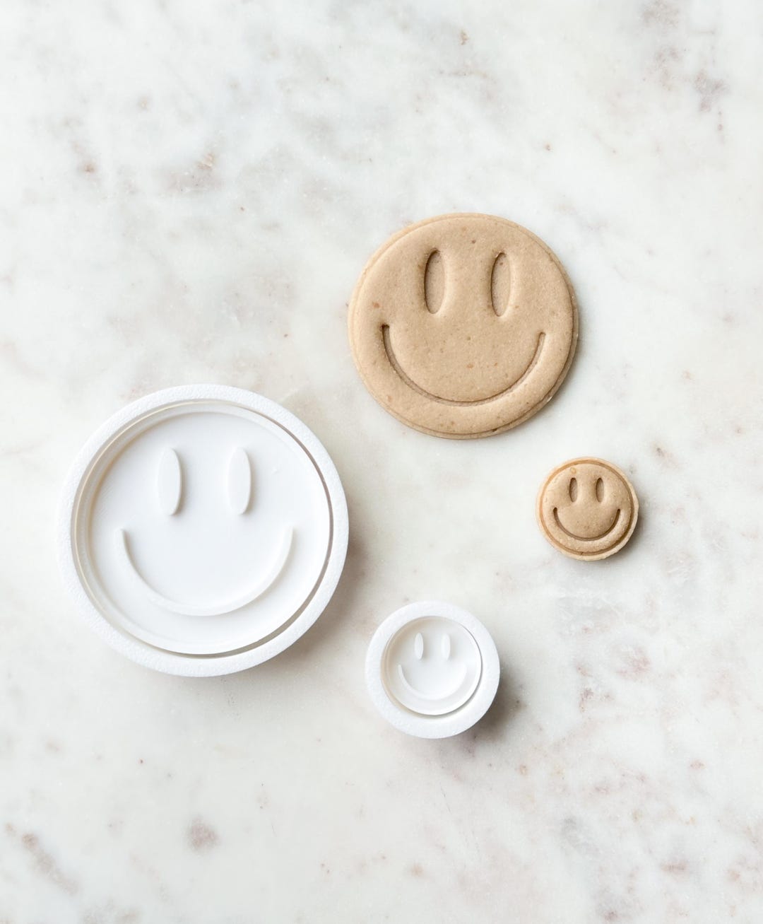 Smiley Face Cookie Cutter & Stamp: Food Safe PLA - Etsy