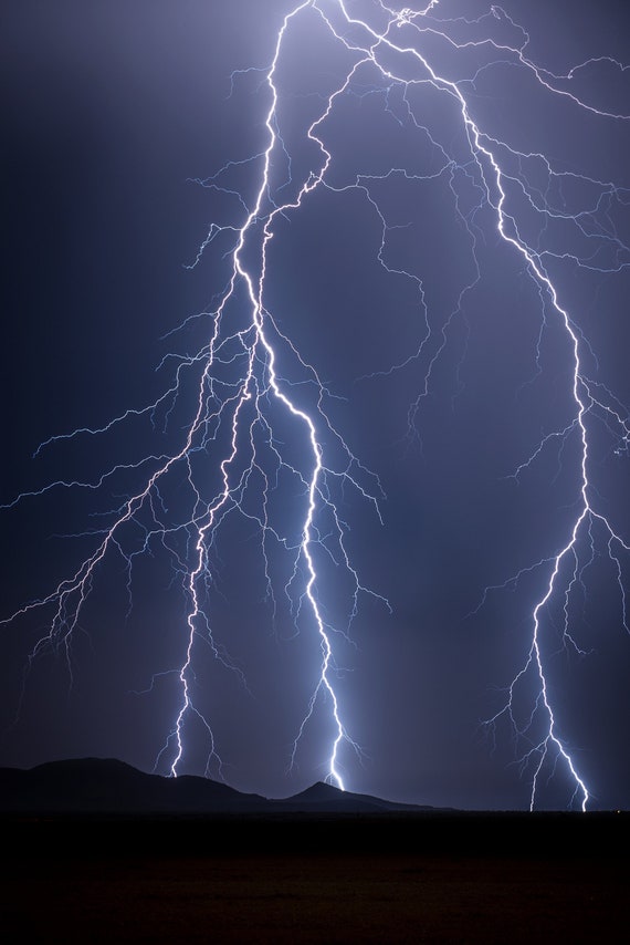 Lightning Wall Art the Trident - Etsy