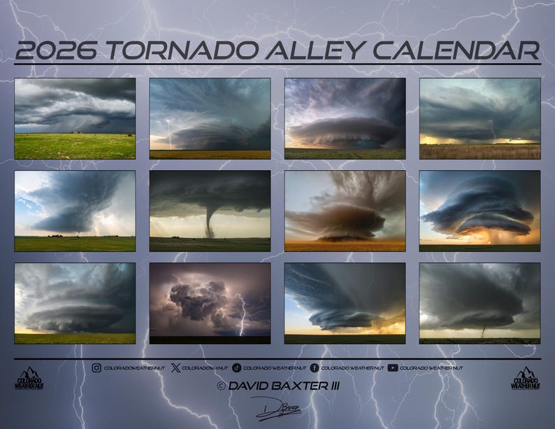 2026 Tornado Alley Calendar - Etsy