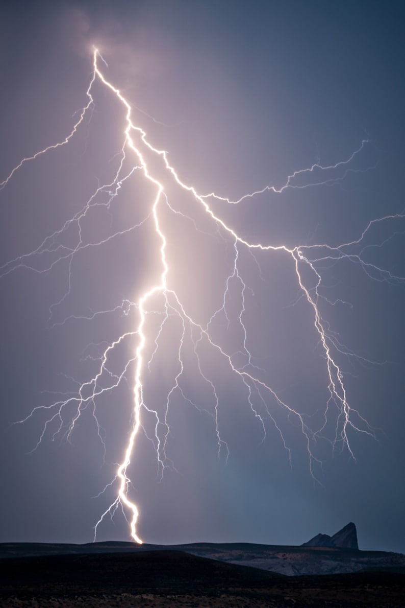 Lightning Wall Art - Huge Utah Bolt - Etsy