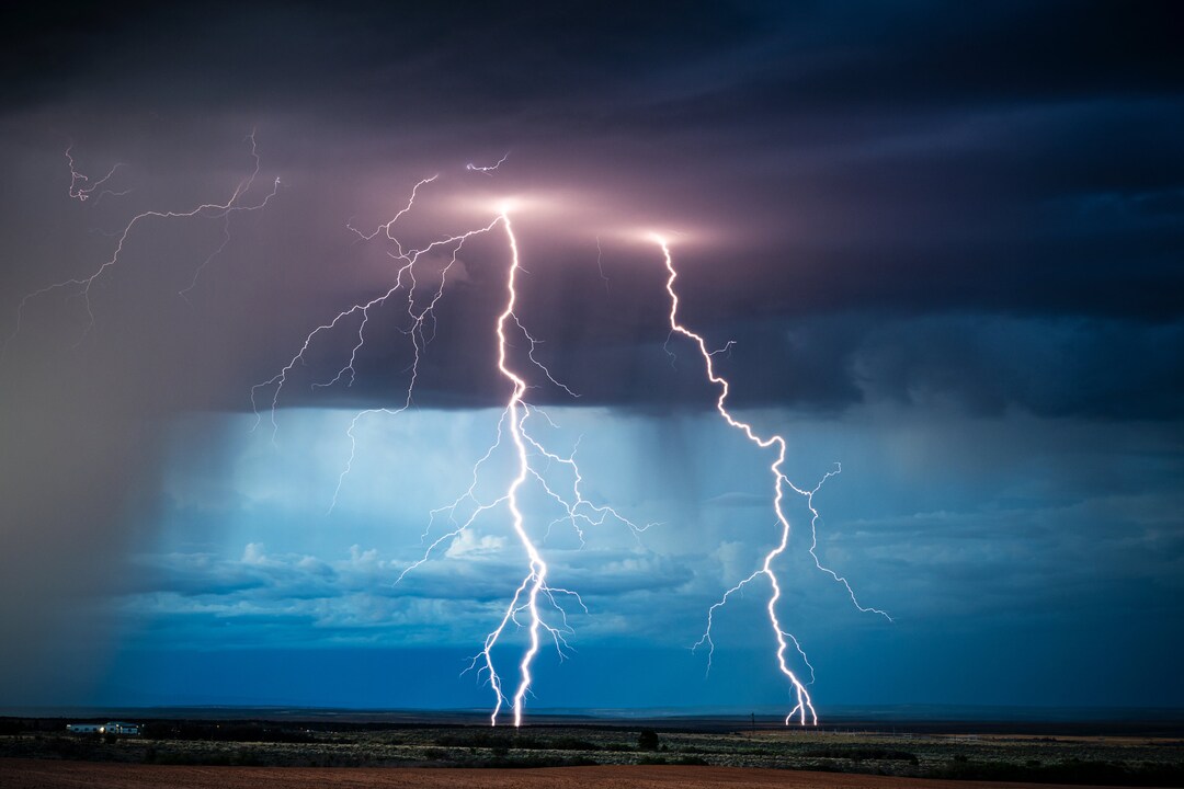 Lightning Wall Art - Monticello Magic - Etsy