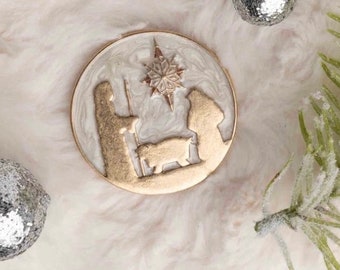Nativity Christmas Brooch - Pin - Etsy