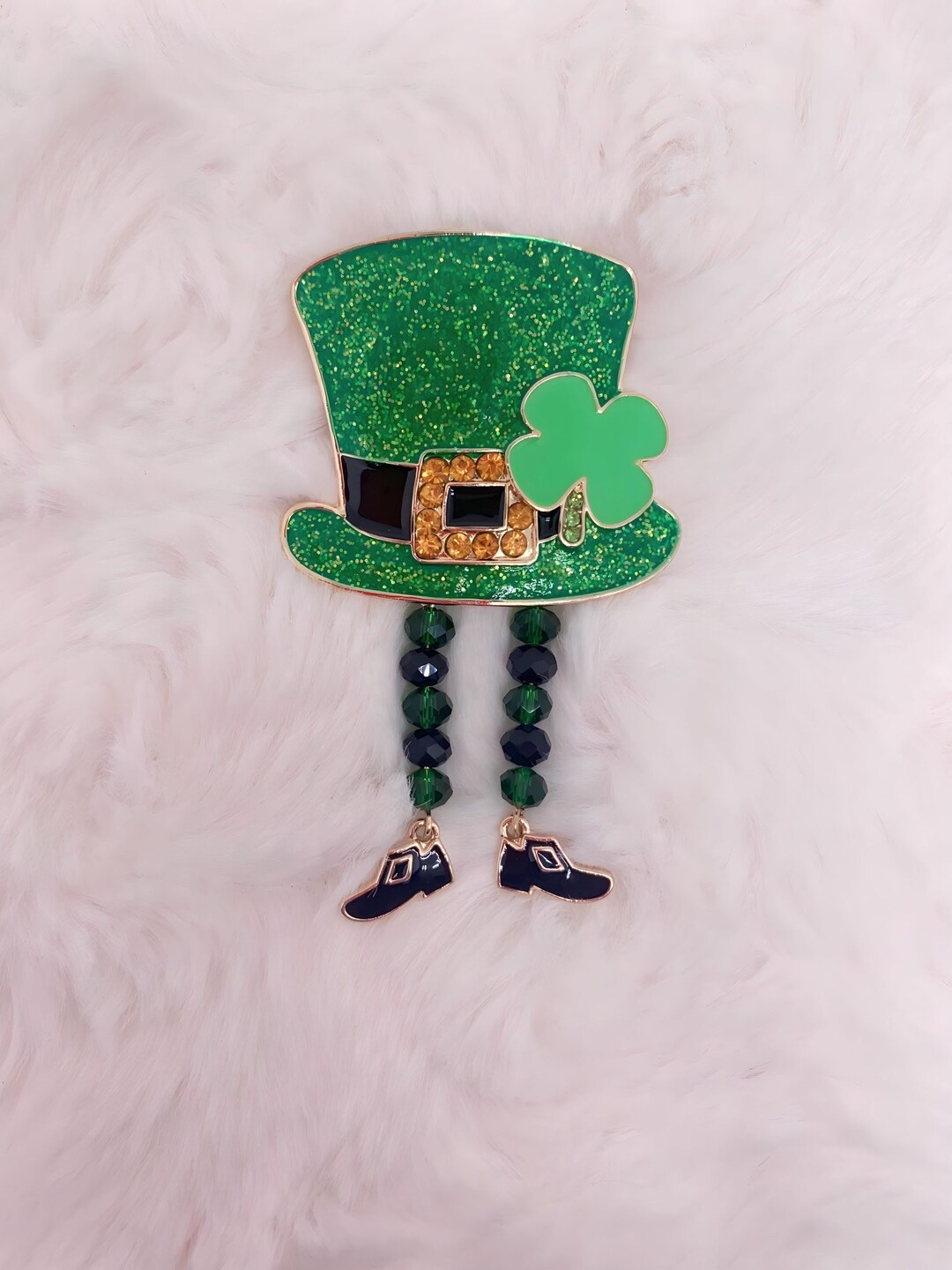 Dangle Leg Leprechaun Hat Pin/pendant - Etsy