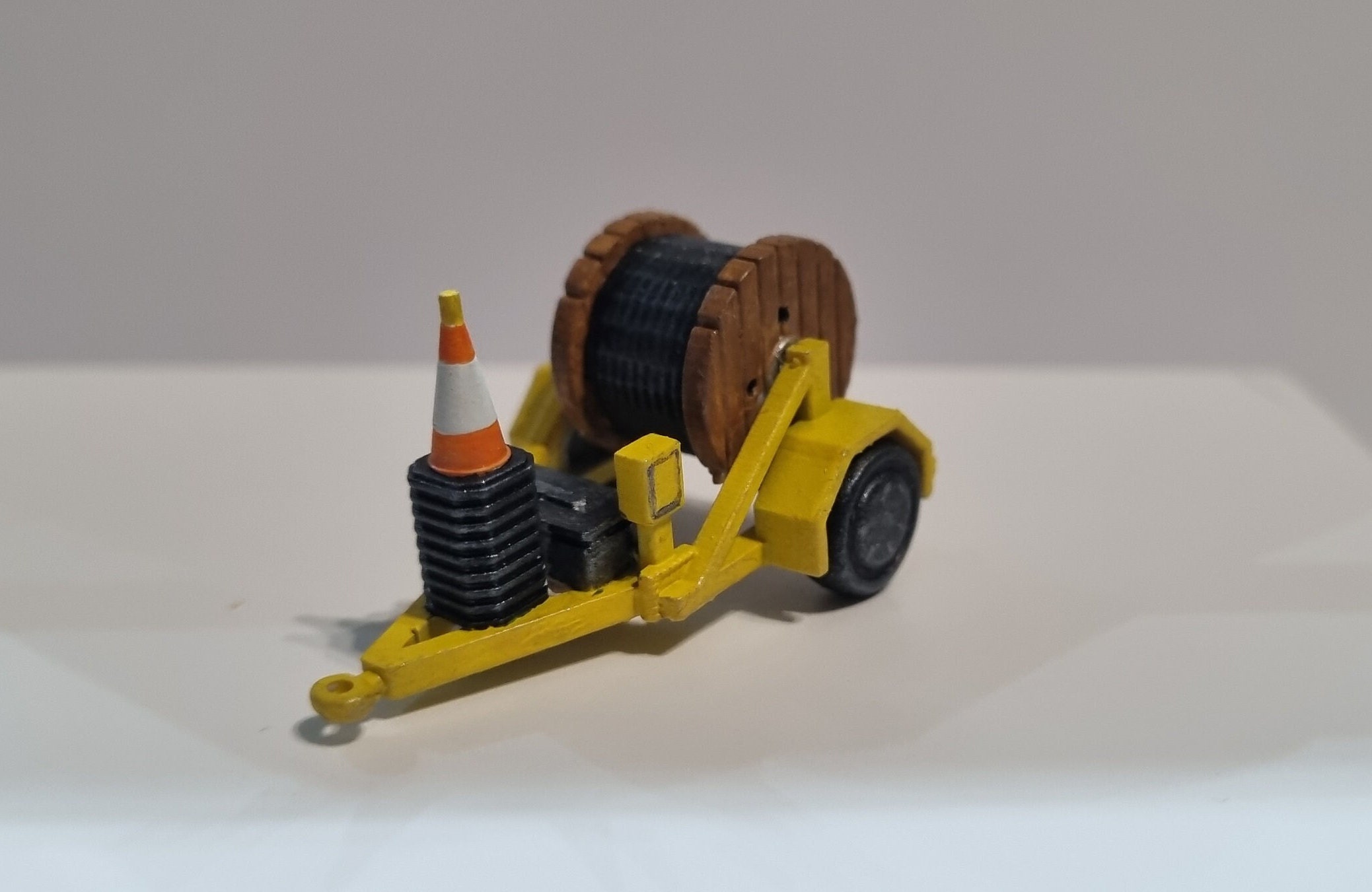 Utility Trailer With Cable Spools OO Gauge 1:76 Scale Model Railway ...