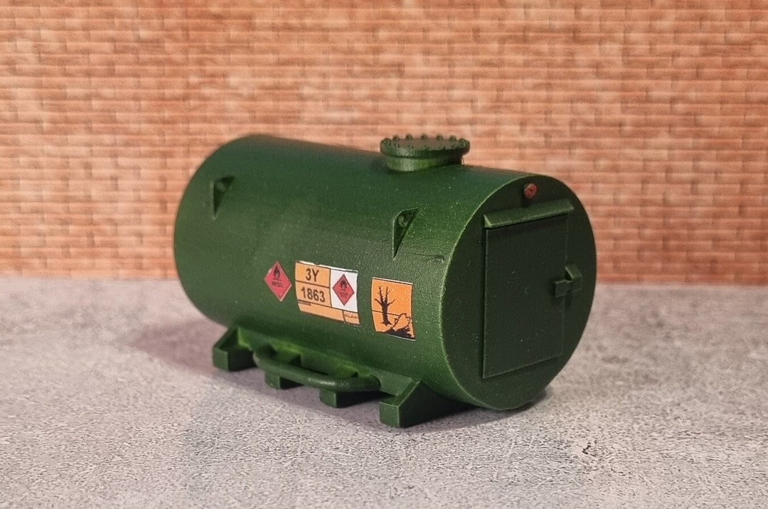 10,000 Litre Diesel Tank With Decals OO Gauge 1:76 Scale Model Scenery ...