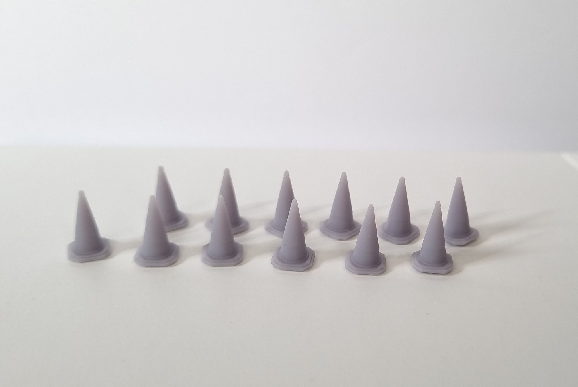 Road Cones Set of 12 OO Gauge 1:76 Scale Model Scenery Railway - Etsy