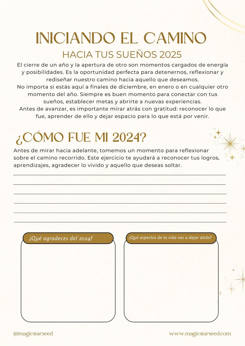 Mapa de Sueños 2025: Una Guía Práctica para Manifestar tus Metas y ...