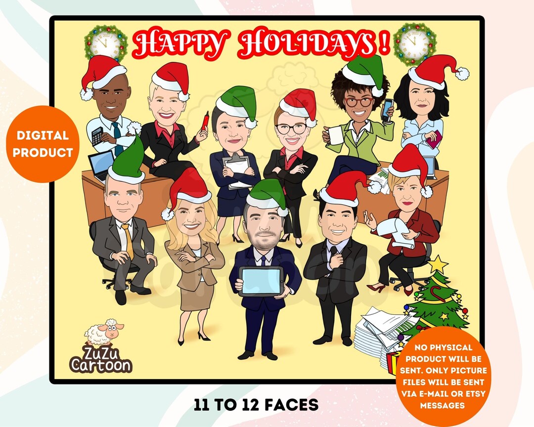 Personalized Santa Themed Christmas Greeting Card, Special New Year ...