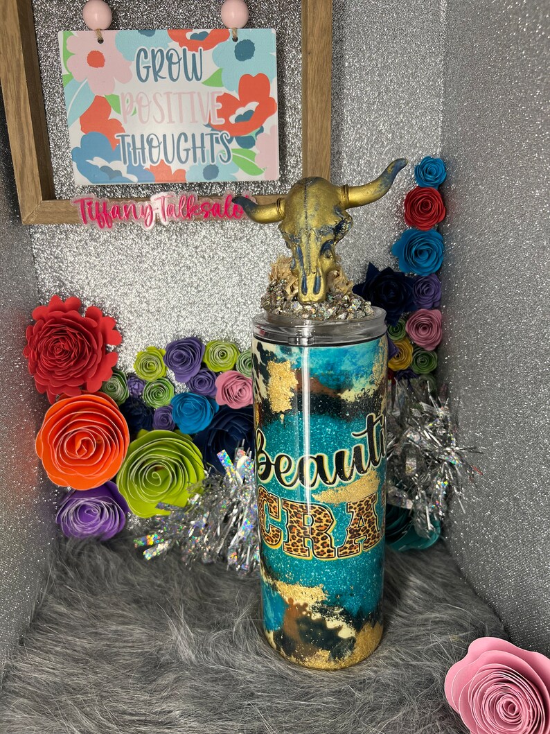 Sublimation Embellished Simi Custom Epoxy Tumbler - Etsy