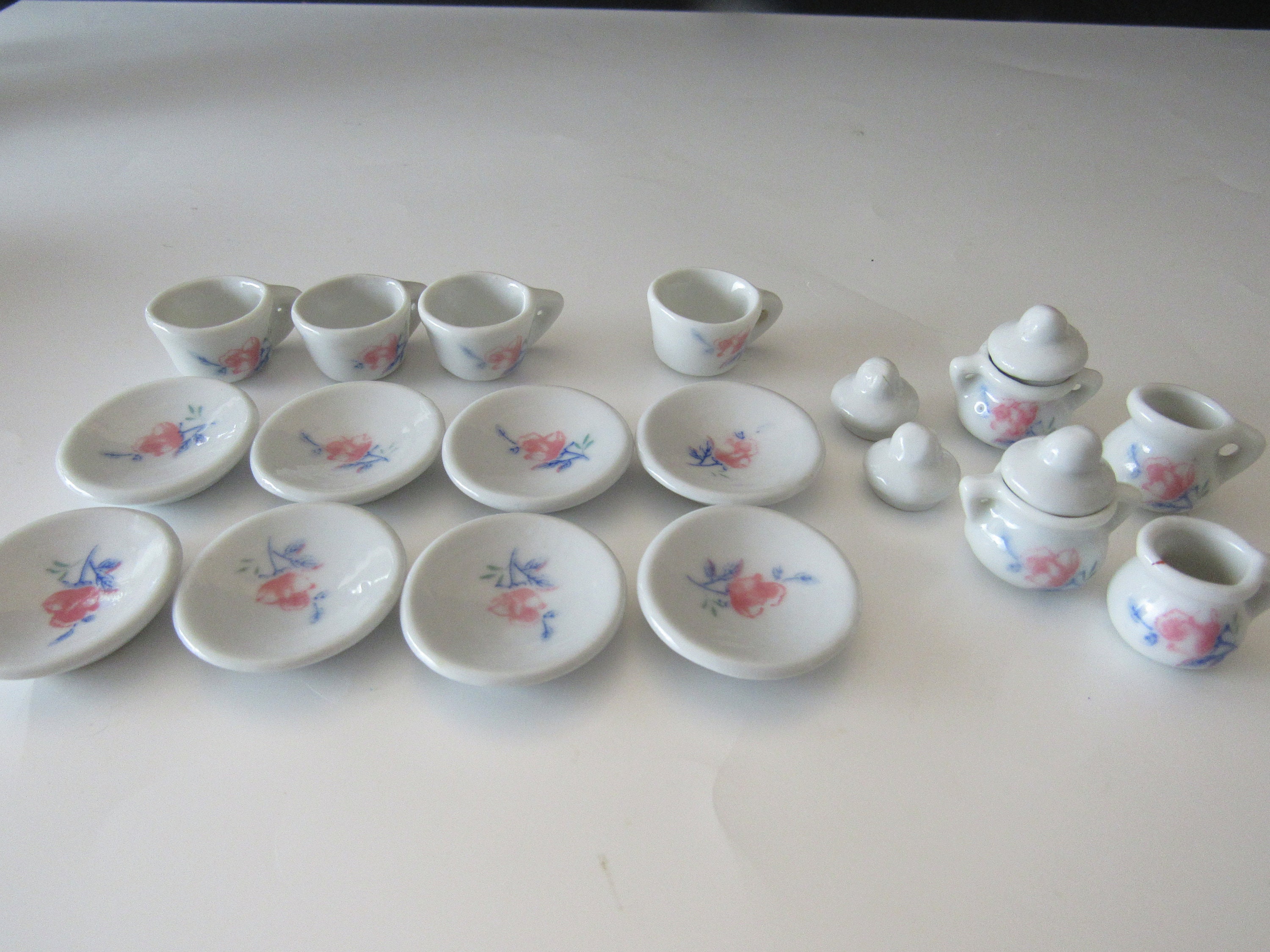 Miniature China Tea Set - Etsy