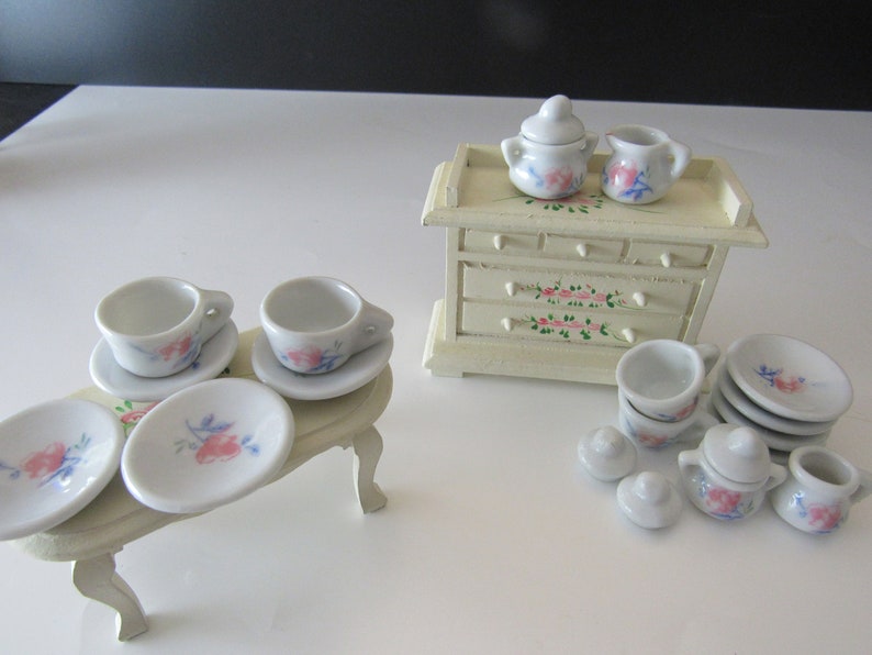 Miniature China Tea Set - Etsy