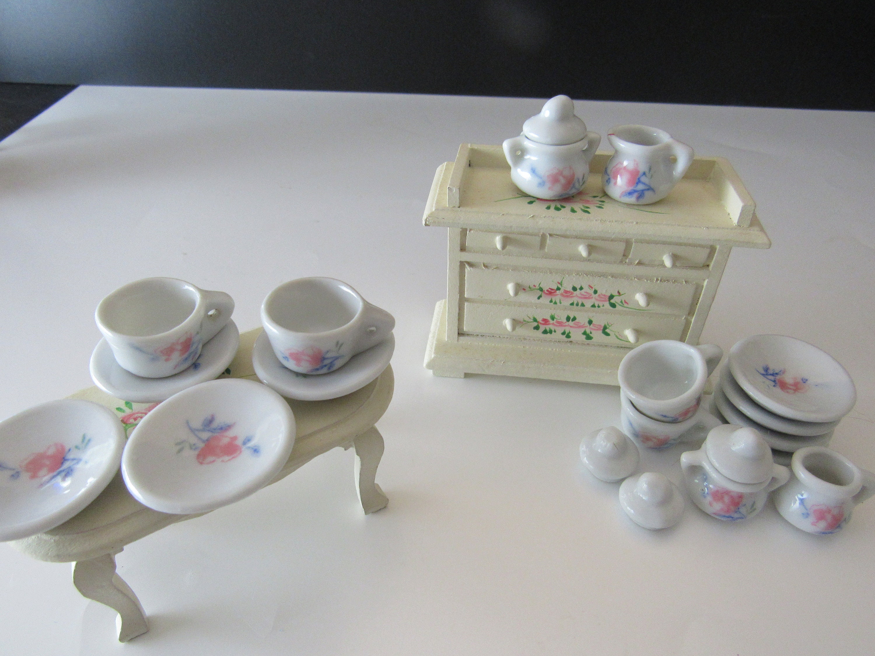 Miniature China Tea Set - Etsy