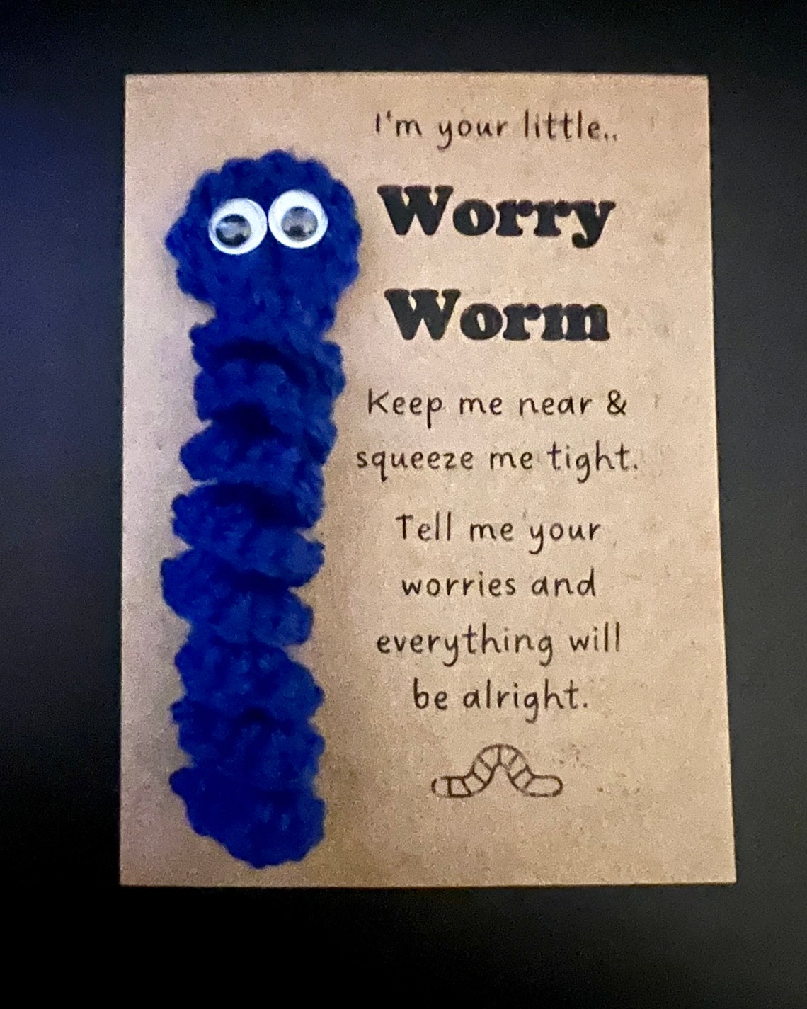 Worry Worm Pet | Crochet | Handmade | Rainbow | Mental Health | Autism ...