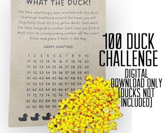 Hide a Duck - Scavenger Hunt Prank Joke - 100 Tiny Ducks - Game - Etsy