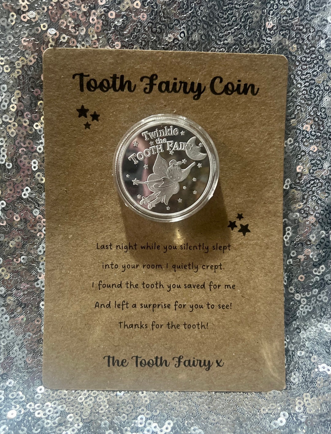 Twinkle the Tooth Fairy Coin Keepsake - First Tooth - Gift Present ...