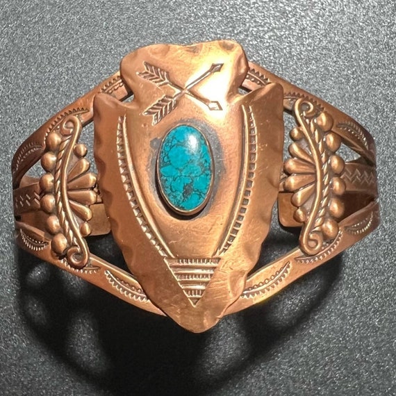 vintage copper arrow head - Gem