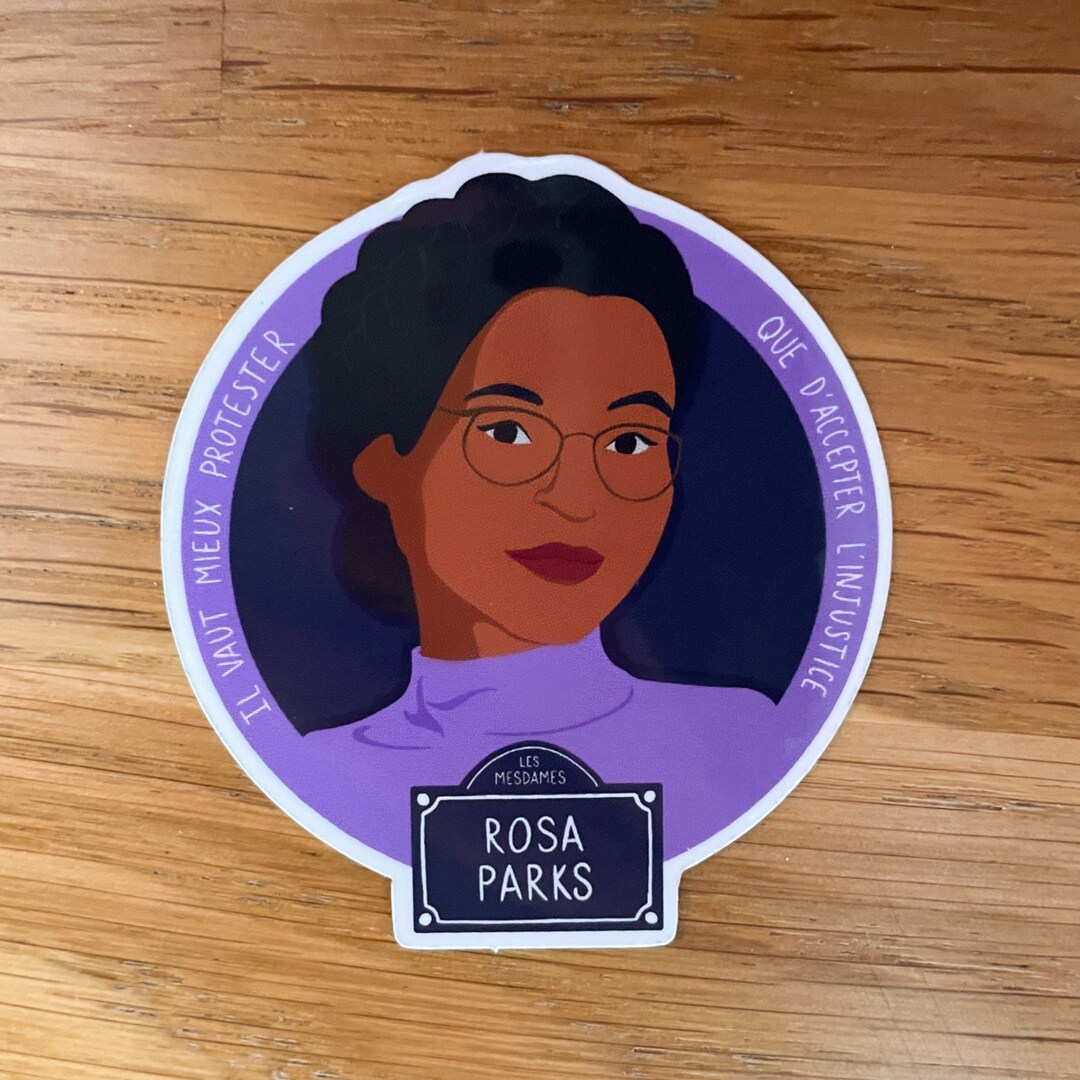 Rosa Parks Vinyl Sticker /portrait and Quote/ Activist Woman ...