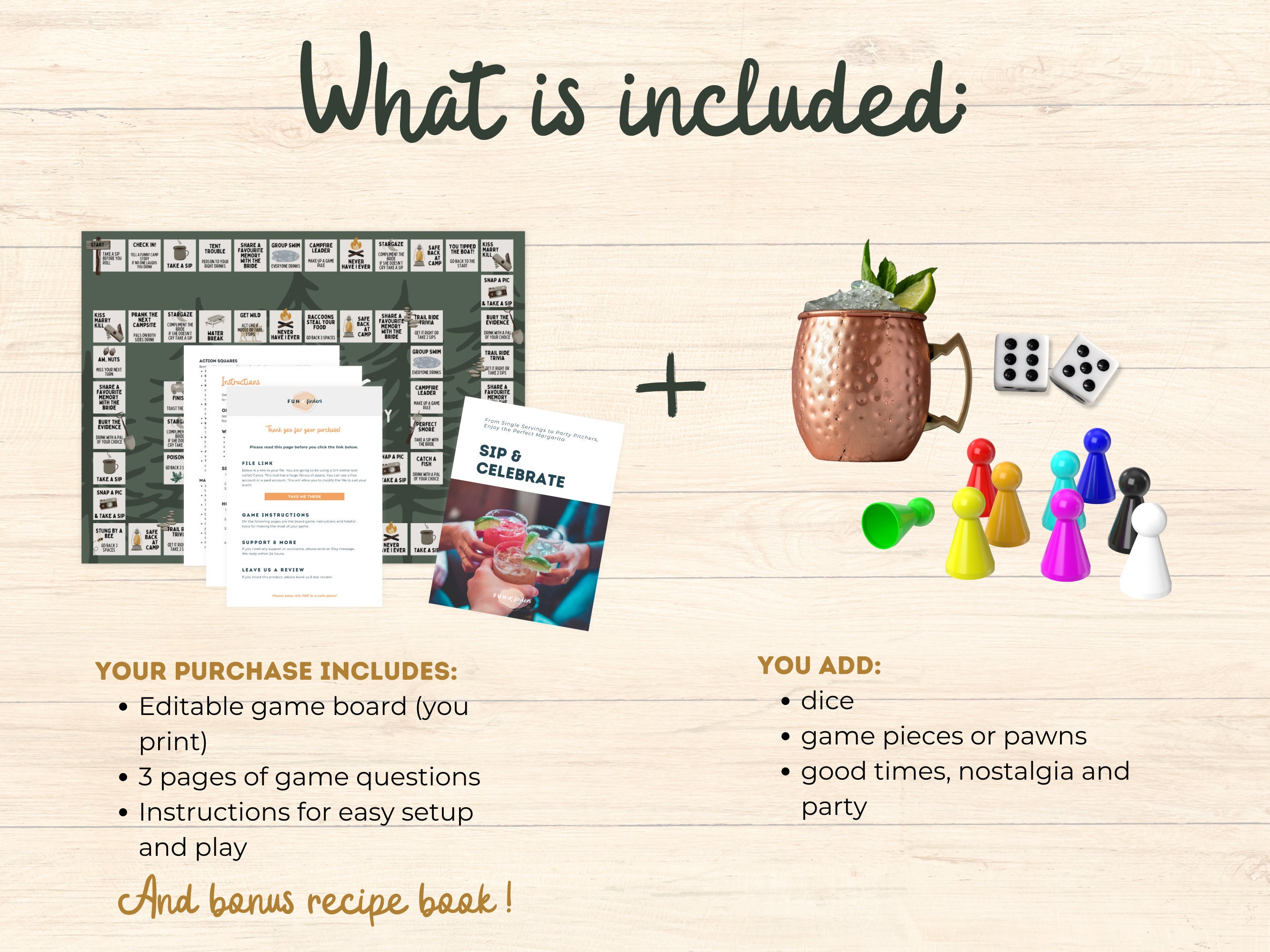 Camp Bach Board Game | Bachelorette Game | Editable Board Game | Hen ...