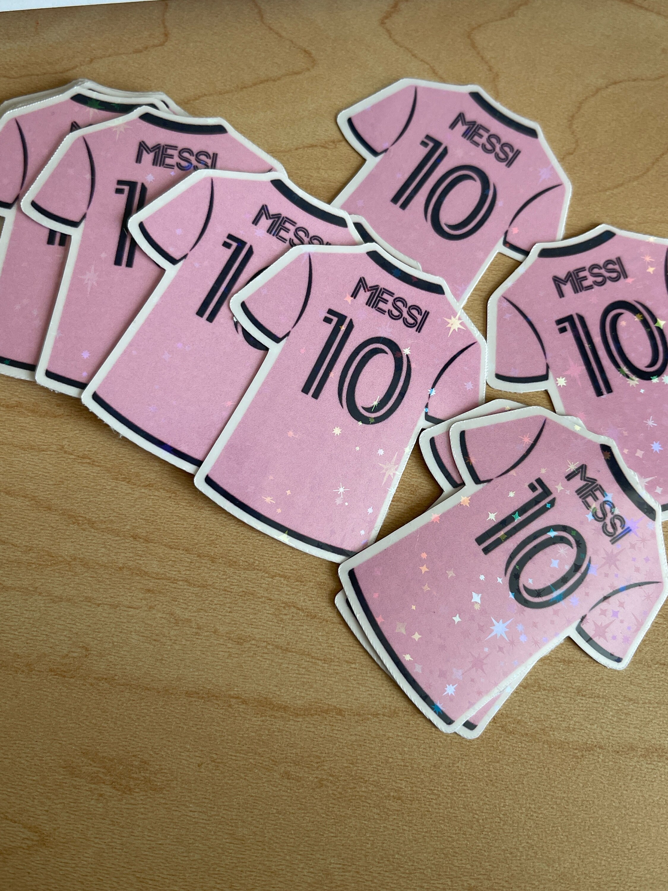 Messi Jersey Holographic Sticker - Etsy
