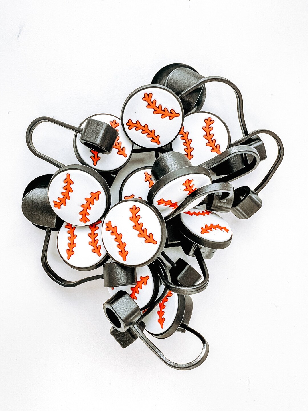 Baseball Straw Topper, Baseball Cover, Baseball Topper, Softball ...